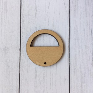 Small Circle Macrame Earring / Pendant Pieces - Supplies / Blanks ...