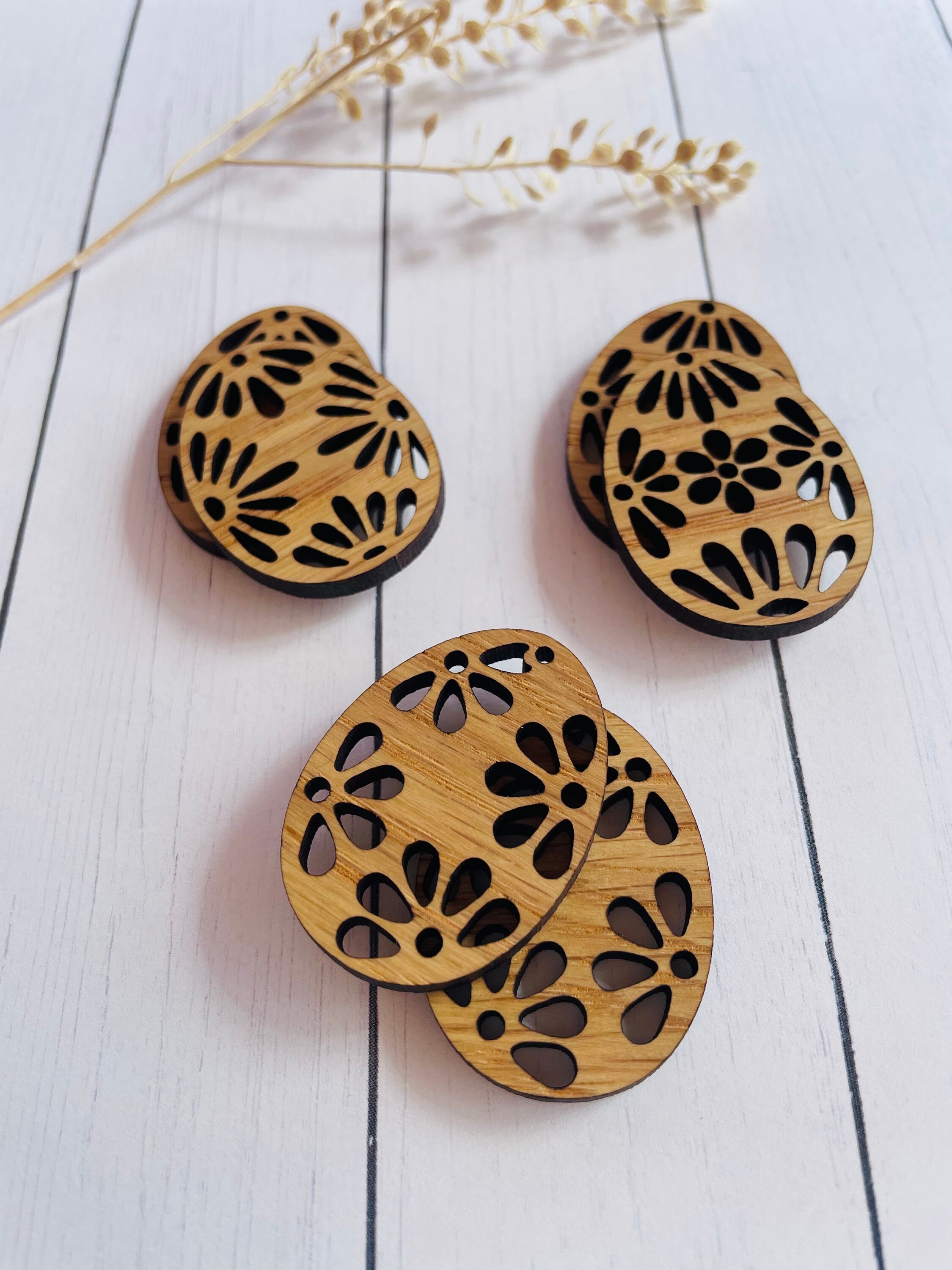 1.5 Inch Papel Picado Easter Eggs for Earrings or Pendant - Blanks ...