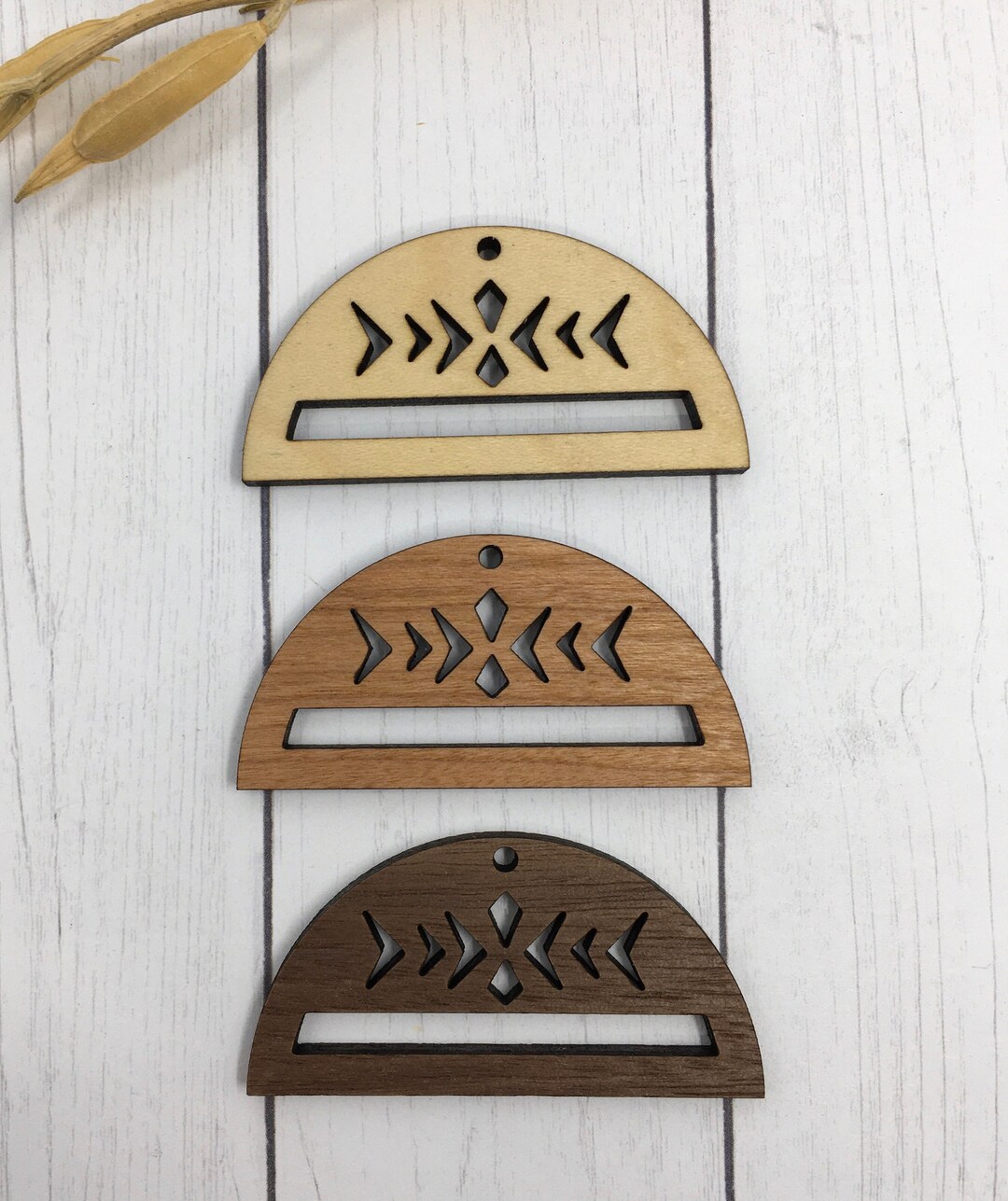 Large Semi Circle / Half Circle With Cutout Wood Pieces for Macrame ...