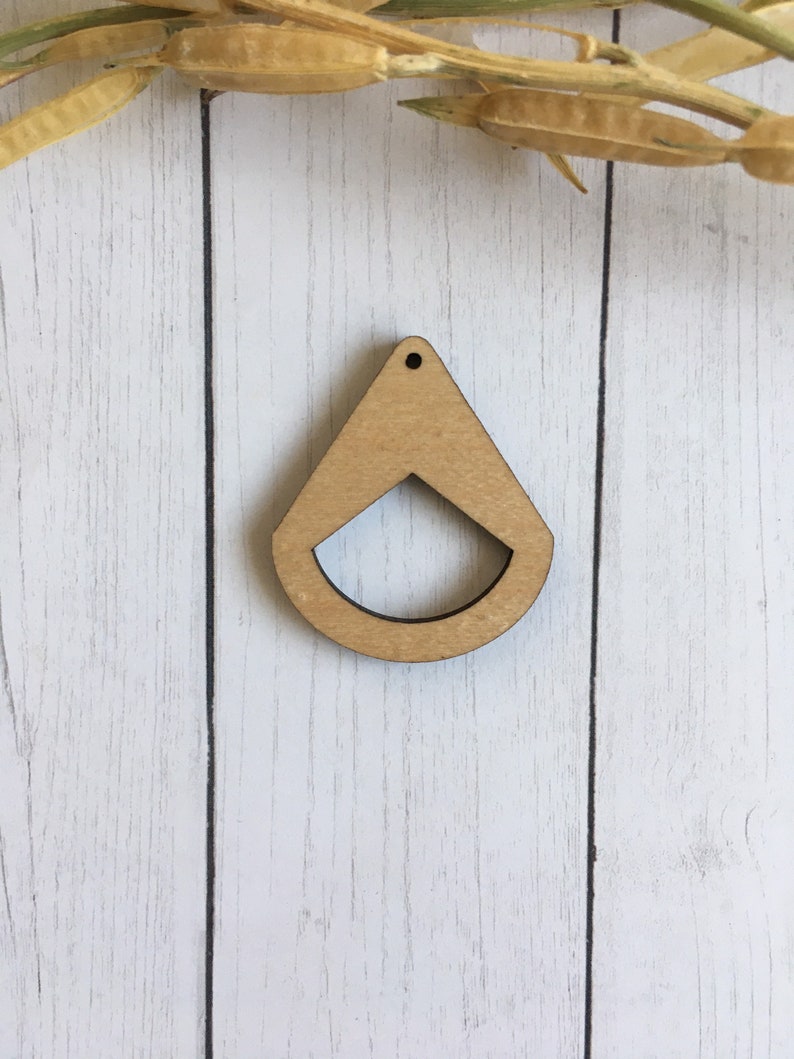 Rounded Teardrop for Macrame Earring / Pendant Pieces Blanks - Etsy