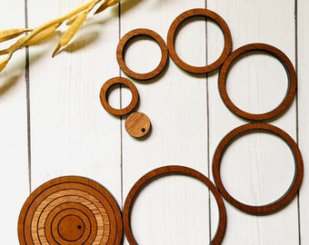 Large Circle Hoops for Macrame Earrings or Pendant Blanks / Supplies ...