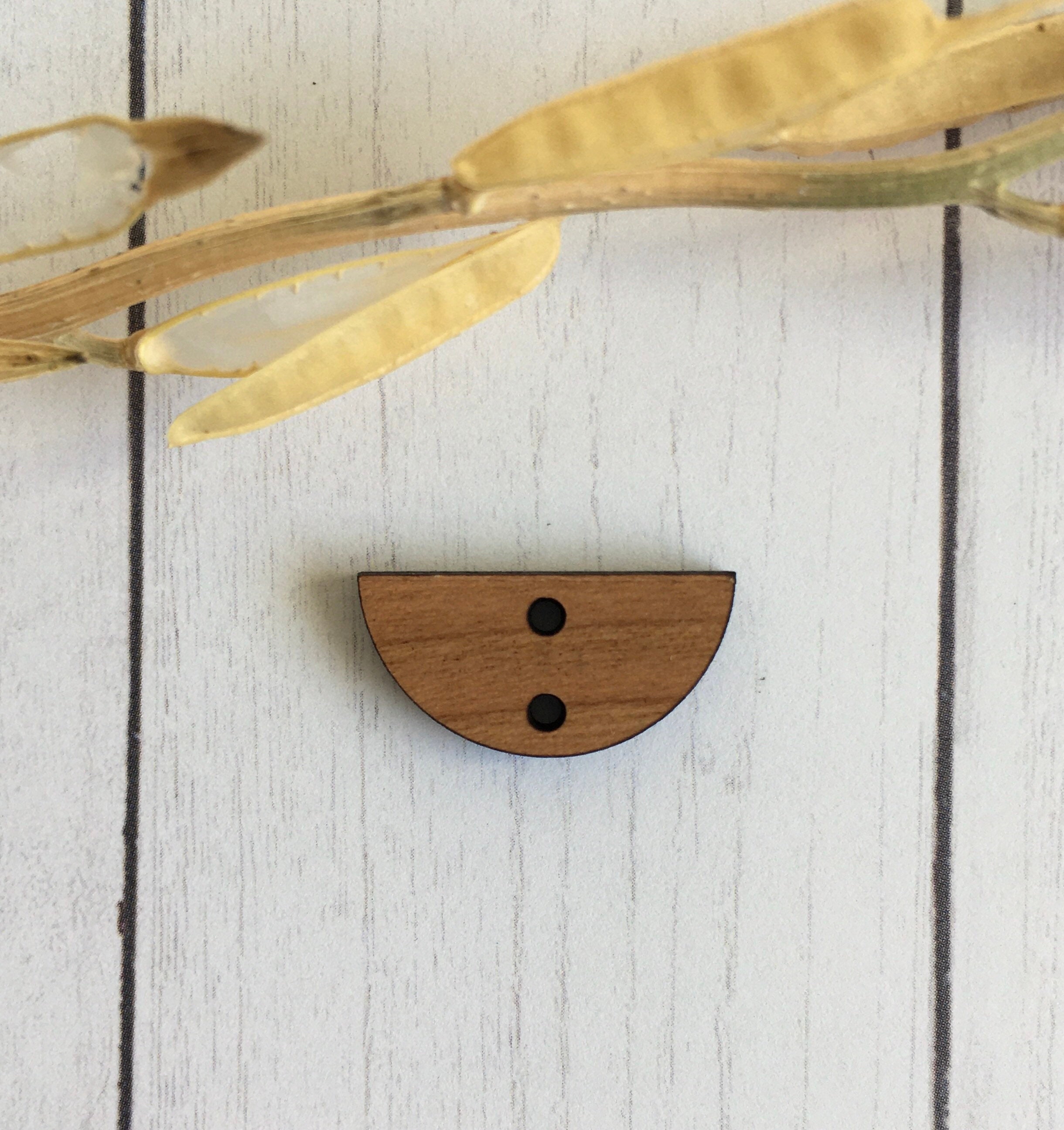 Mini Semi Circle / Half Circle With One or Two Holes | Etsy