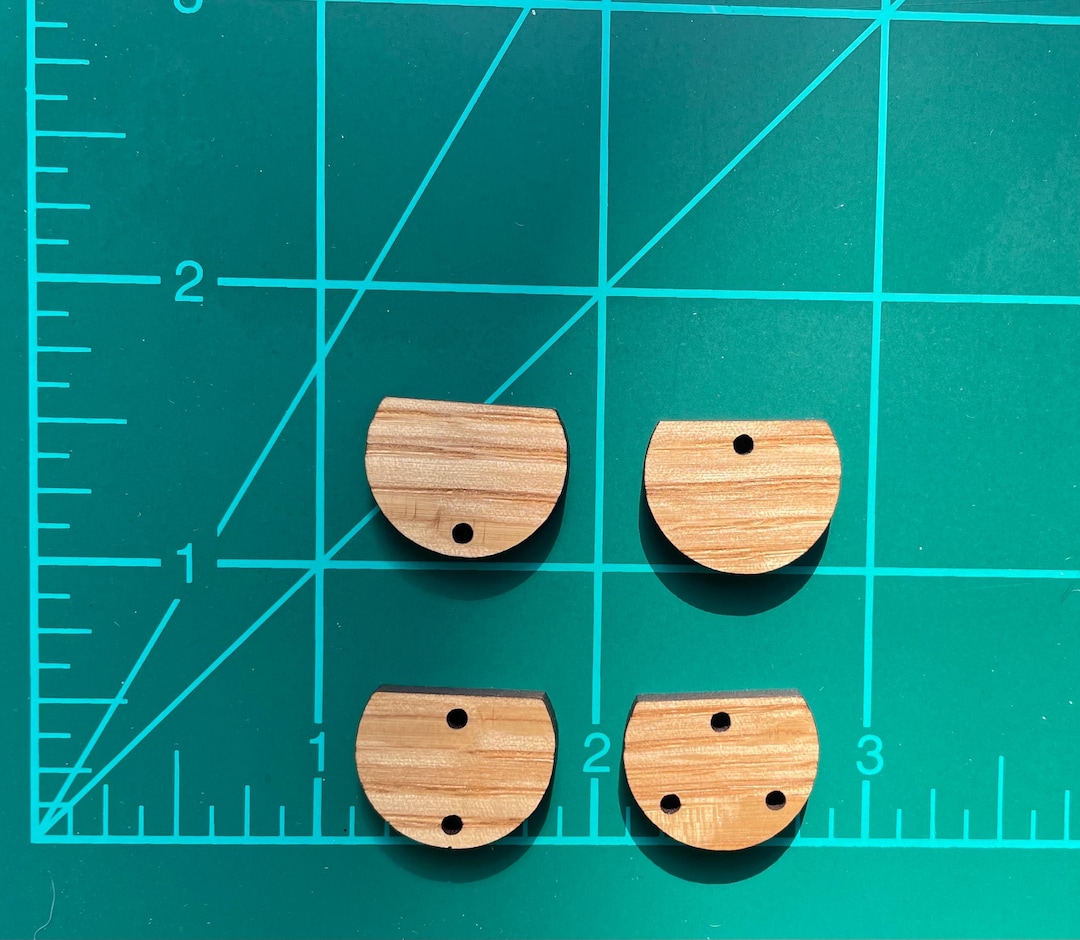 18mm Trimmed Circle - Wood Findings - Jewelry Supplies - Blanks - Etsy