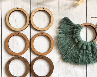 Large Circle Hoops for Macrame Earrings or Pendant Blanks / | Etsy