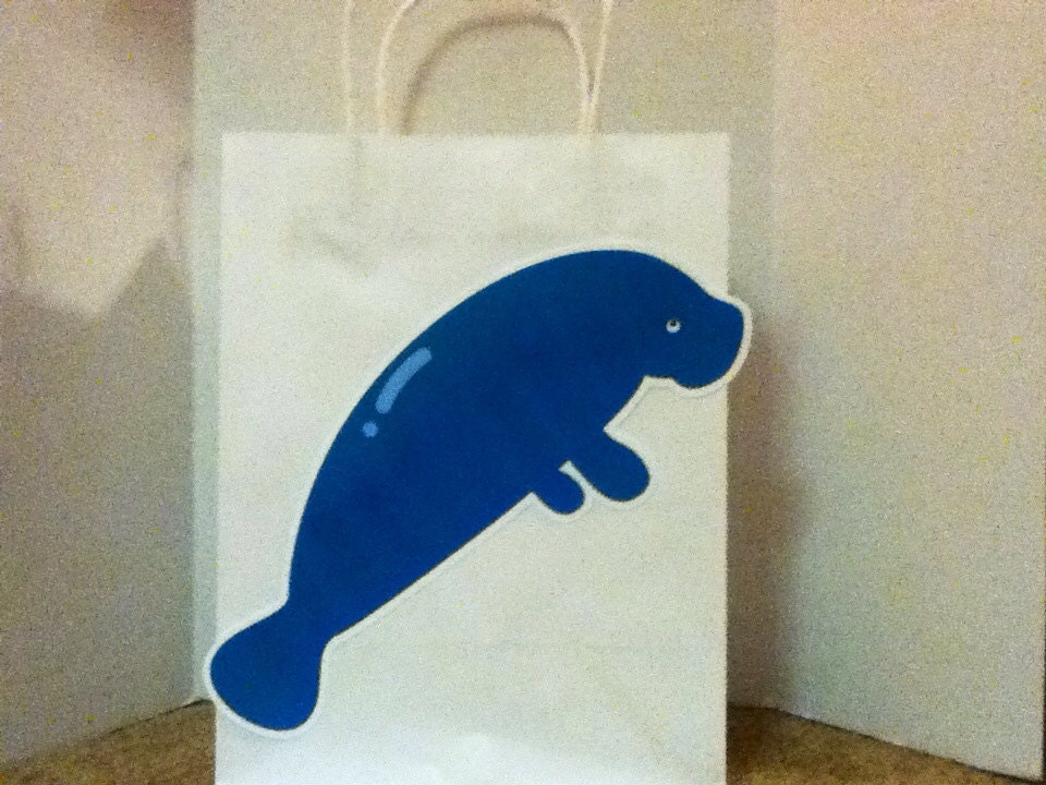 Cute Manatee Goody Bag | Etsy