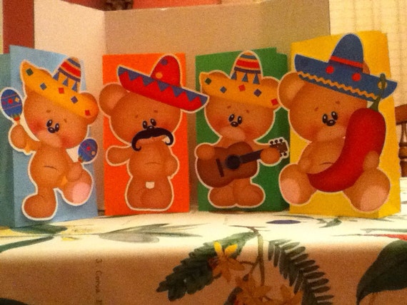 Cute Fiesta Bears Goody Bags | Etsy