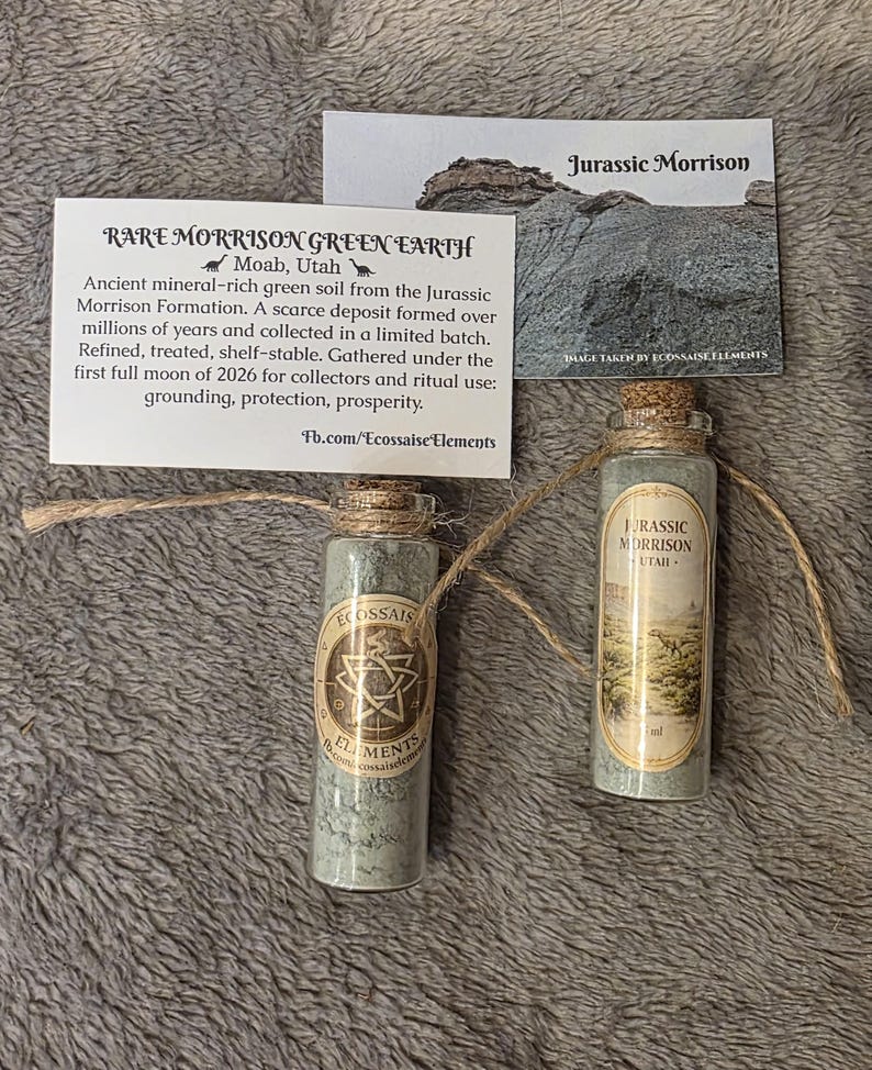 Jurassic Morrison Formation Soil Vial | Moab Utah, Green Earth - Etsy