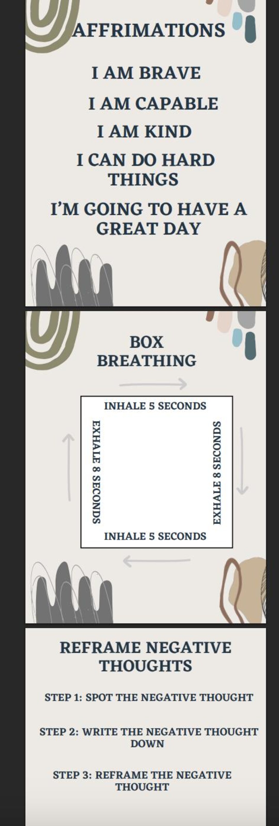 Calming Corner Printable - Etsy