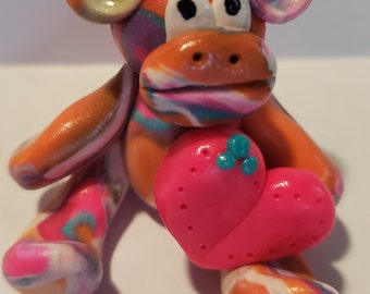 Polymer clay monkey | Etsy