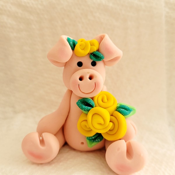 Polymer Clay Pig - Etsy