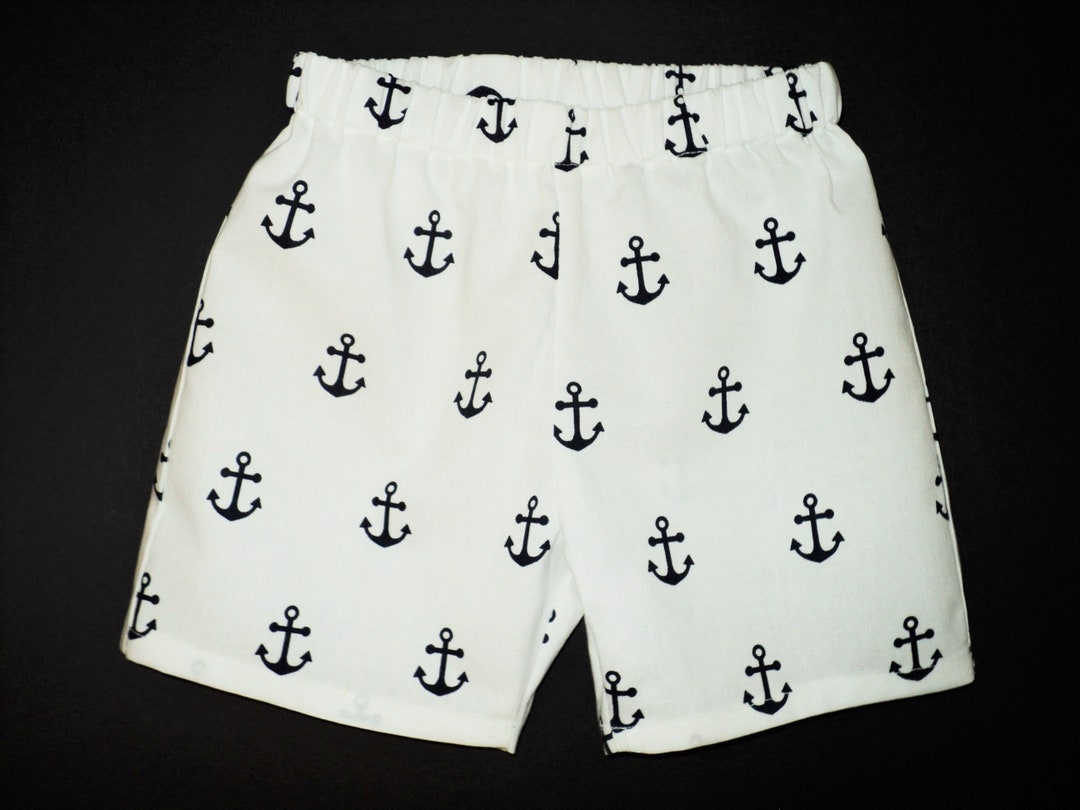 Childrens Nautical Shorts for Boy or Girl, Kids, Baby, Toddler, Cotton ...