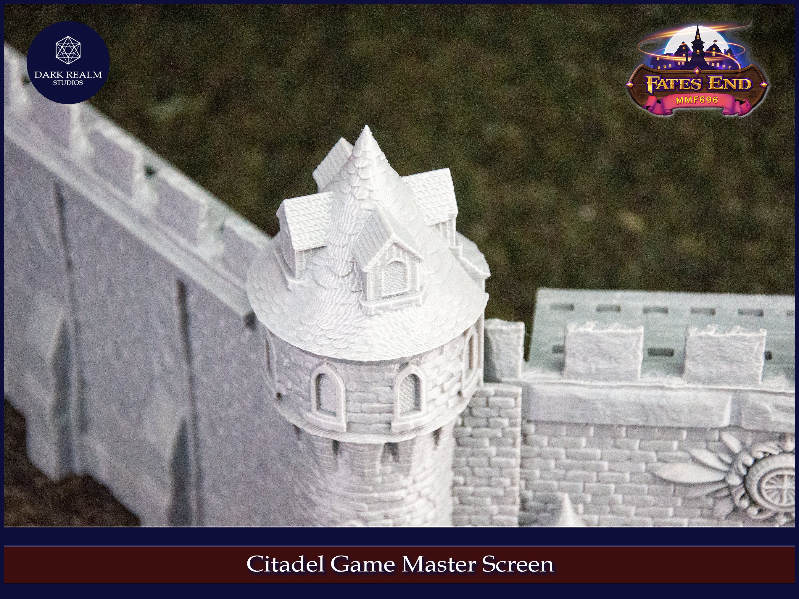 Citadel Game Master Screen: 3D Printed RPG Accessory With Dice Towers ...