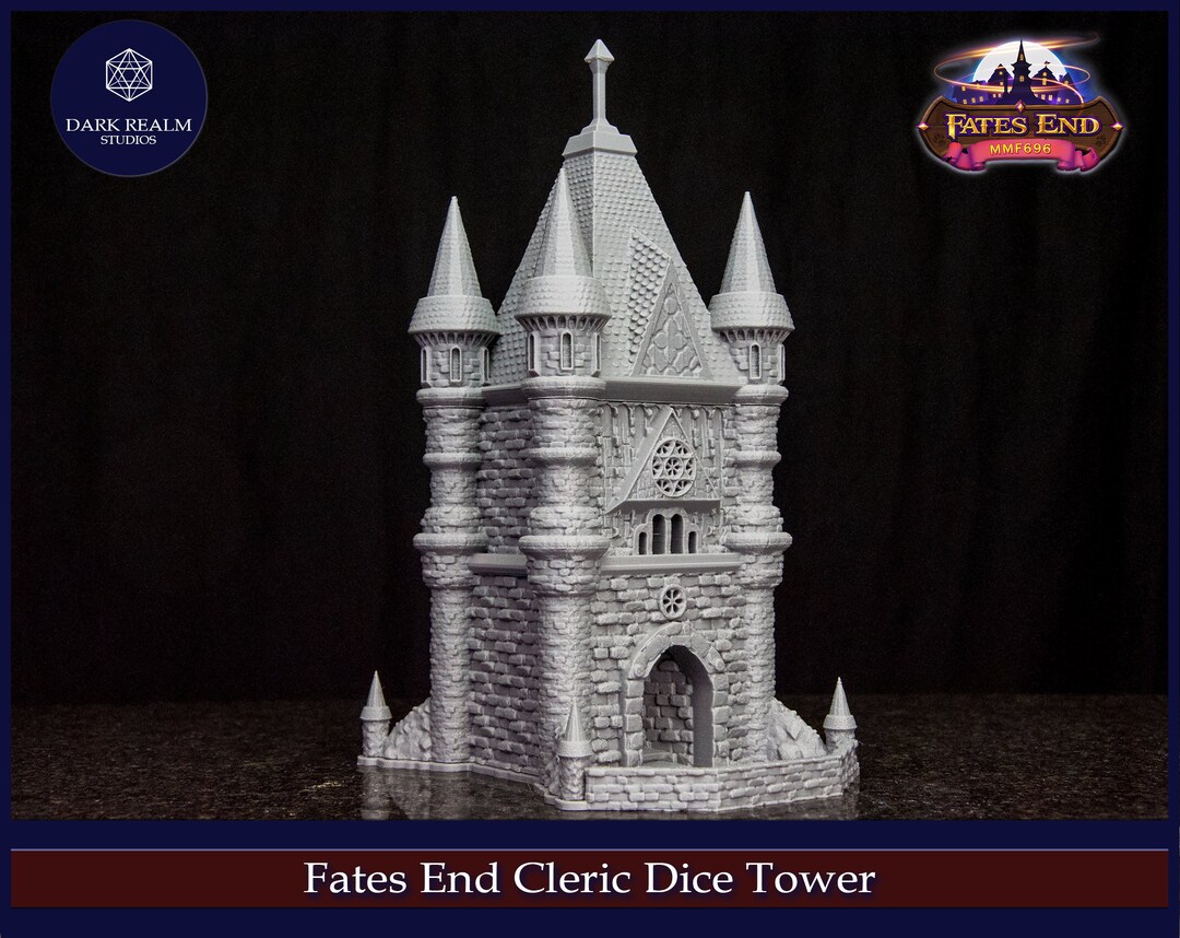 Cleric Dice Tower, RPG Dice Roller, Roleplaying Gifts, RPG Accessories, Dungeons and Dragons, 3d ...