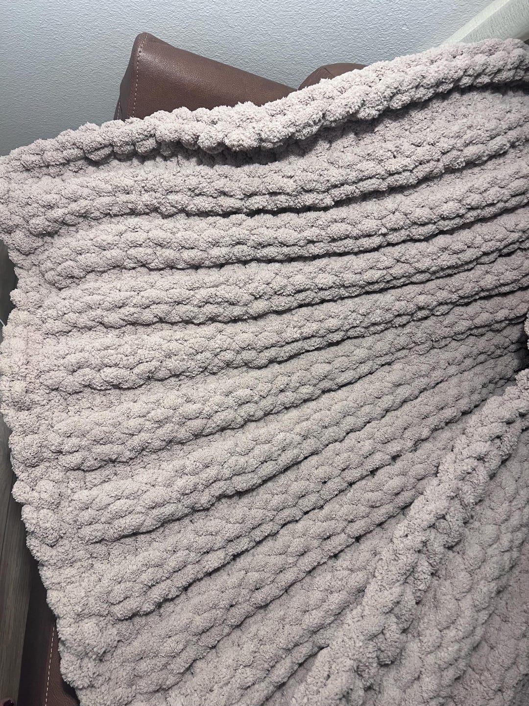Garter Pattern Crocheted Blanket - Etsy