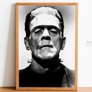 FRANKENSTEIN POSTER | Printable Wall Art | 30's Horror Movie Photo ...
