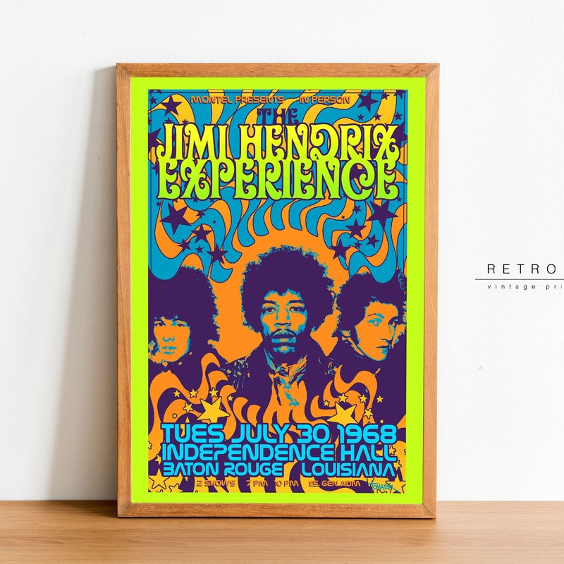 Jimi Hendrix Poster - Etsy