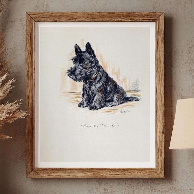 Scottie Dog Print - Etsy