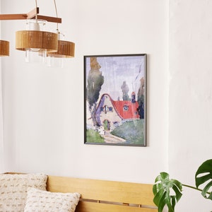 Dream Cottage Painting | Printable Wall Art, Watercolor Prints ...