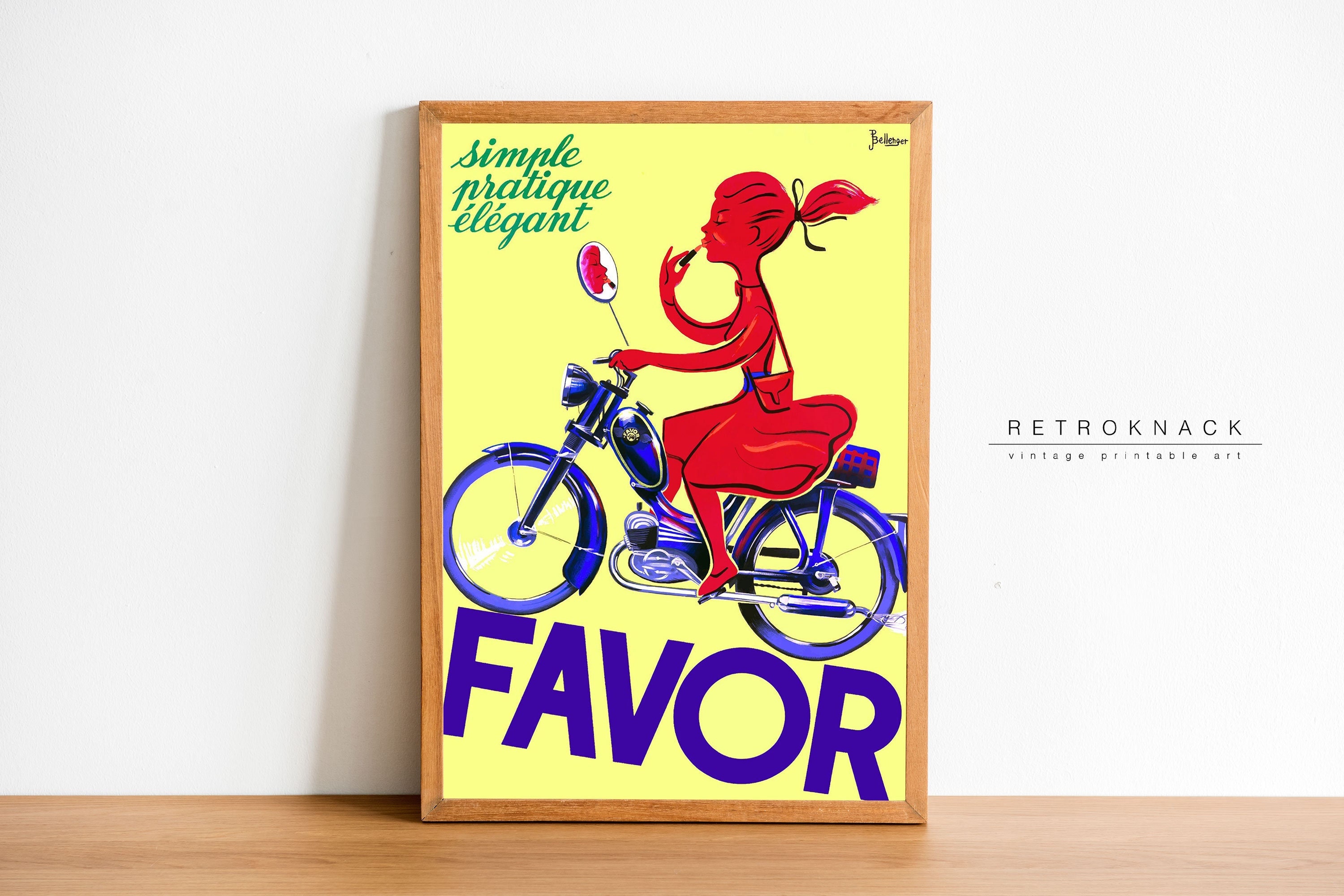 SCOOTER Poster | Rare Printable, Mid Century Wall Art | Motorcycle ...