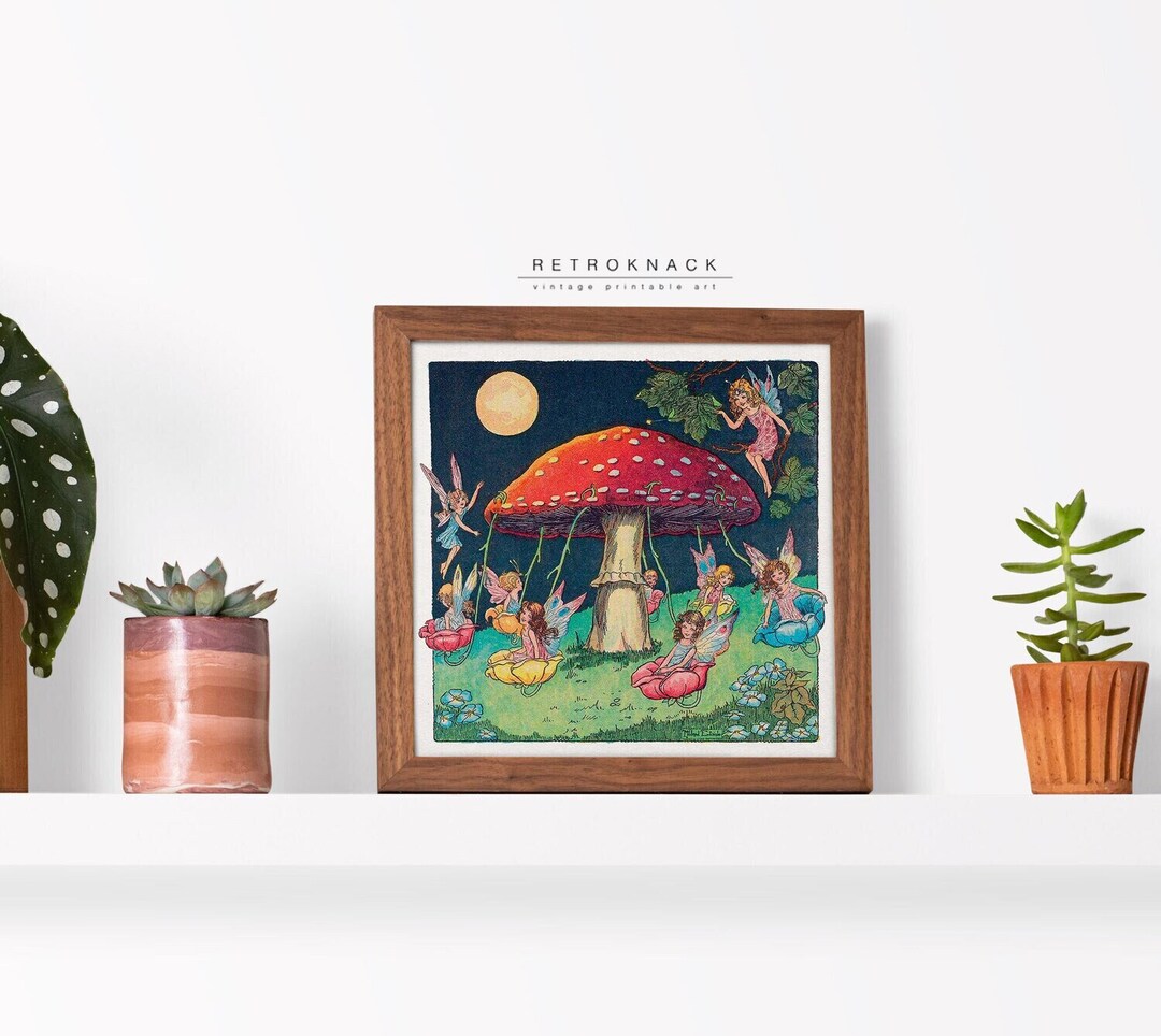 FAIRY Carousel | Printable Wall Art | Enchanted Forest Decor | Mini Art ...