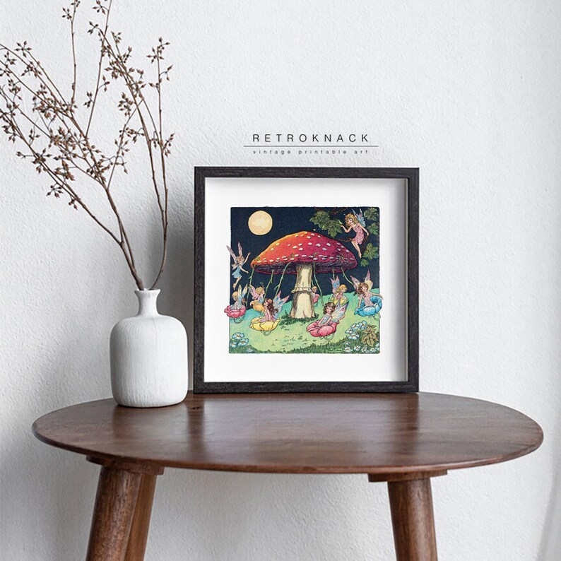 FAIRY Carousel | Printable Wall Art | Enchanted Forest Decor | Mini Art ...