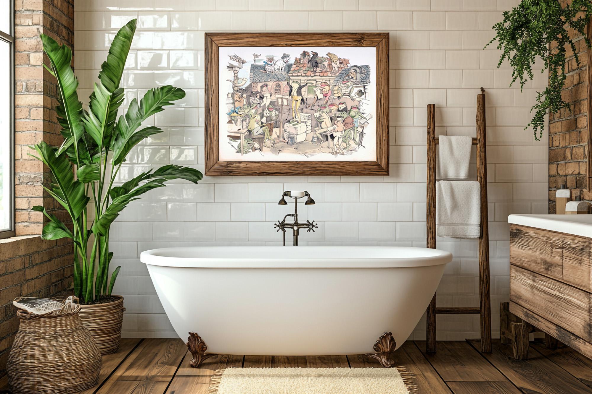 Victorian Frogs' Orchestra Art Print | Printable Wall Art | Animal Art ...