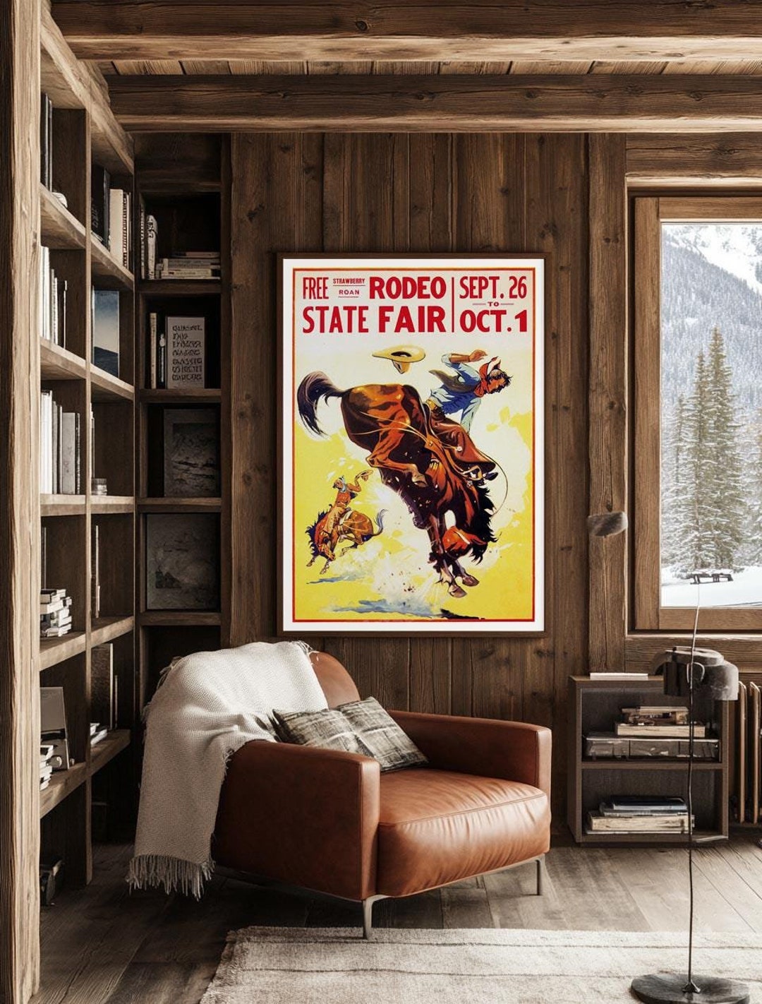 RODEO Poster | Printable Wall Art | Vintage Cowboy Print | Western ...