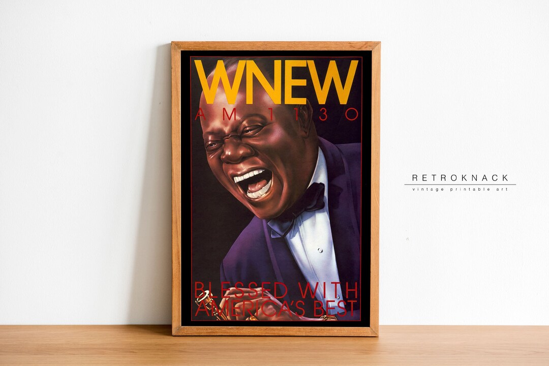 Louis Armstrong Homage, Music Poster | Printable Wall Art | Jazz Art ...
