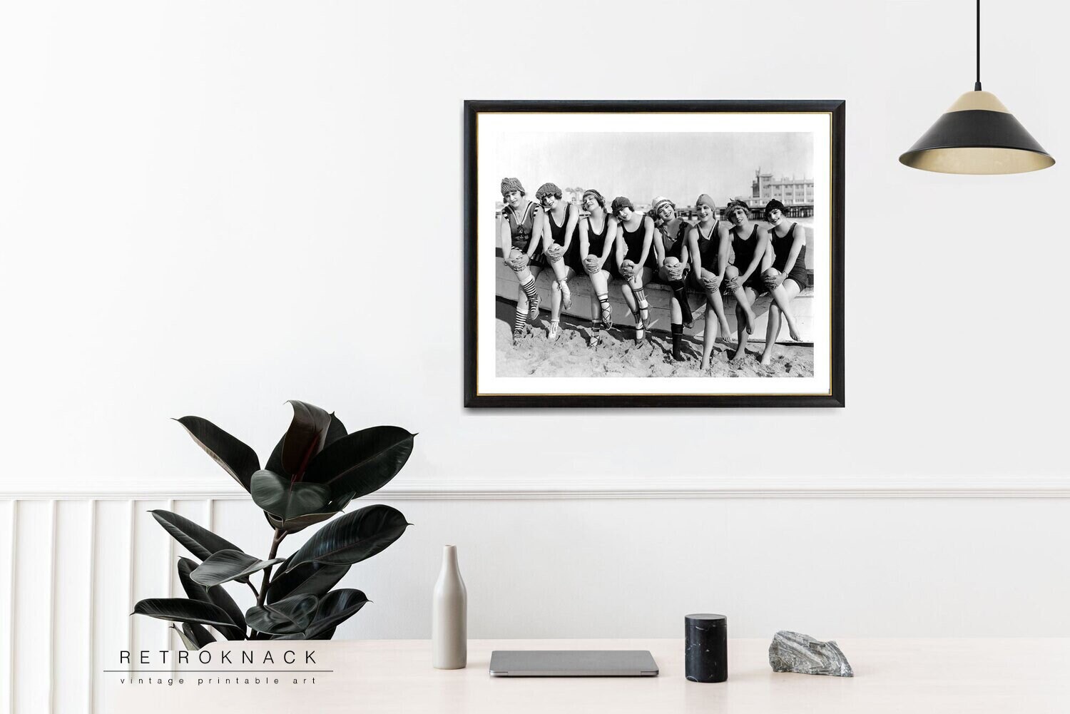 Art Deco Flappers at the Beach | 20's Printable Photo Sennet's Bathing ...