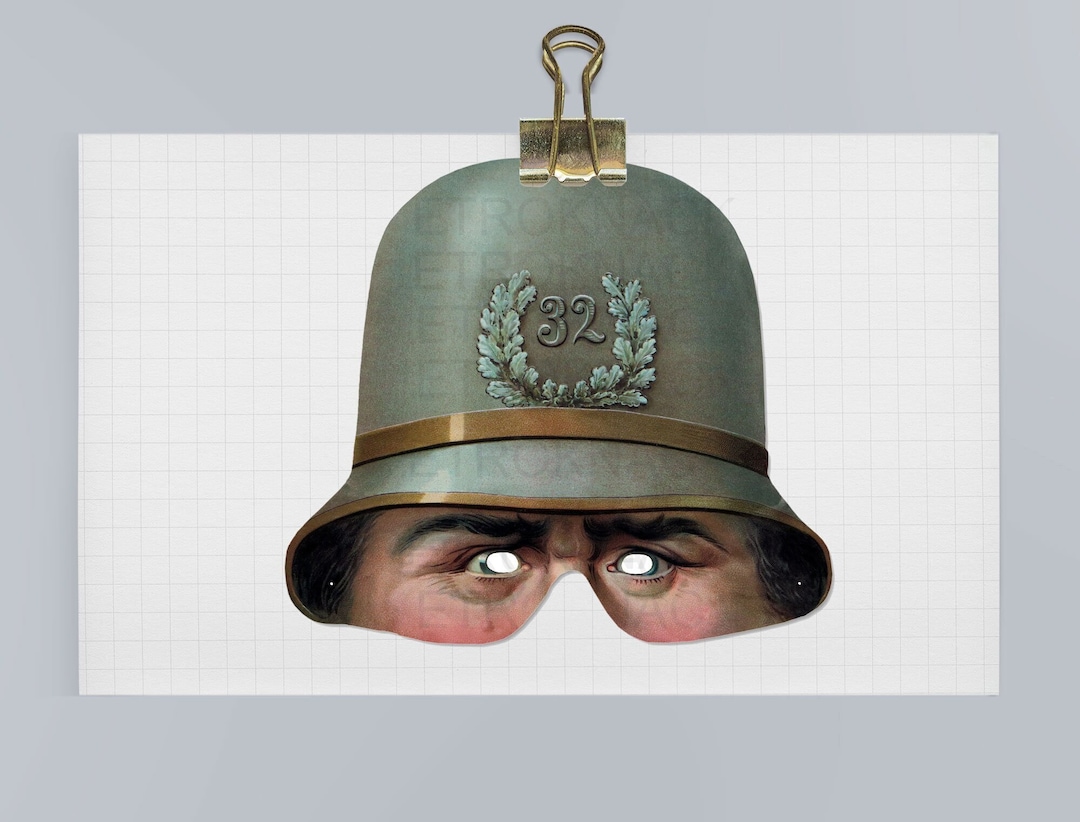 London's Bobbie Mask | Printable MASK Victorian British Policeman ...