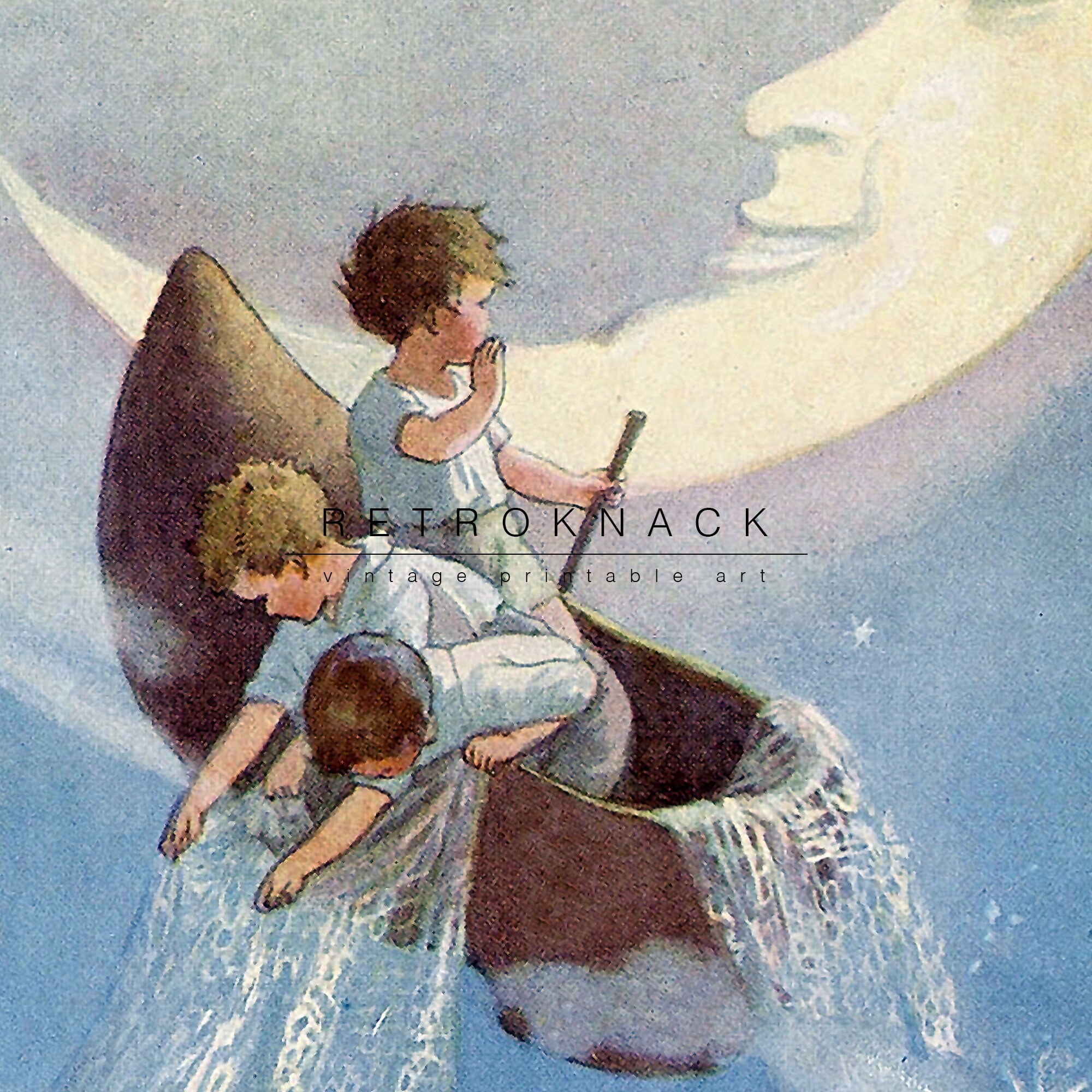 Wynken Blynken & Nod Printable Wall Art | Nursery Decor | Nursery Rhyme ...