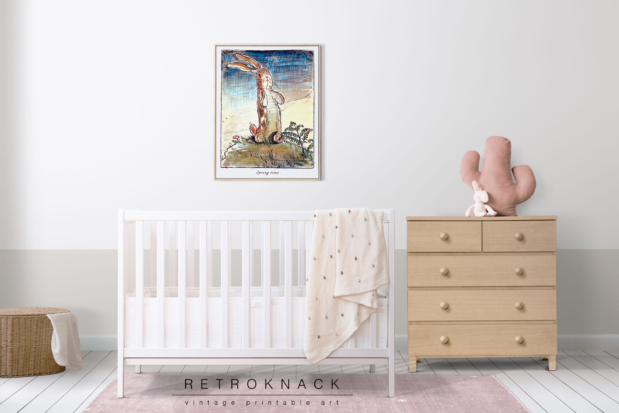 The Velveteen Rabbit Printable Wall Art | Nursery Decor | Vintage Bunny ...