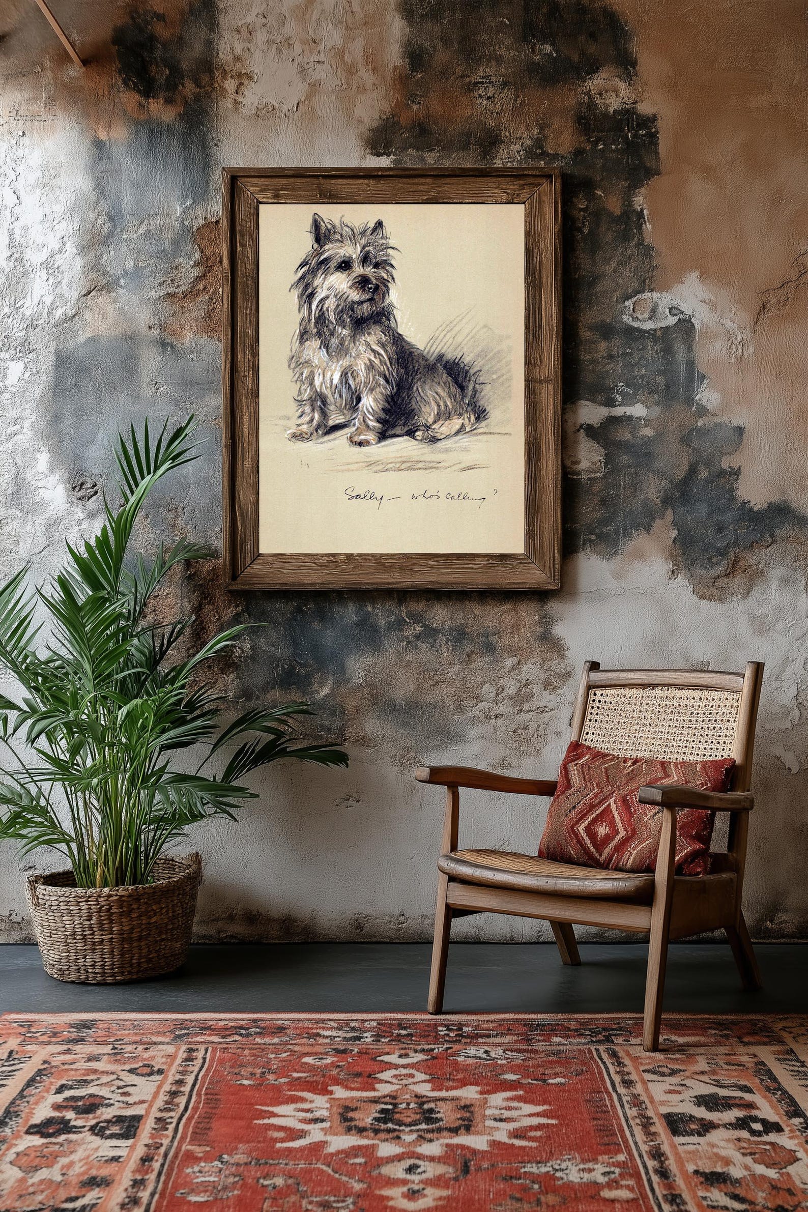 Cairn Terrier Print Sketch | Dog Printable Wall Art | Lucy Dawson Art ...