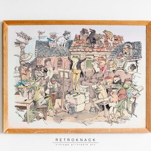 Victorian Frogs' Orchestra Art Print | Printable Wall Art | Animal Art ...