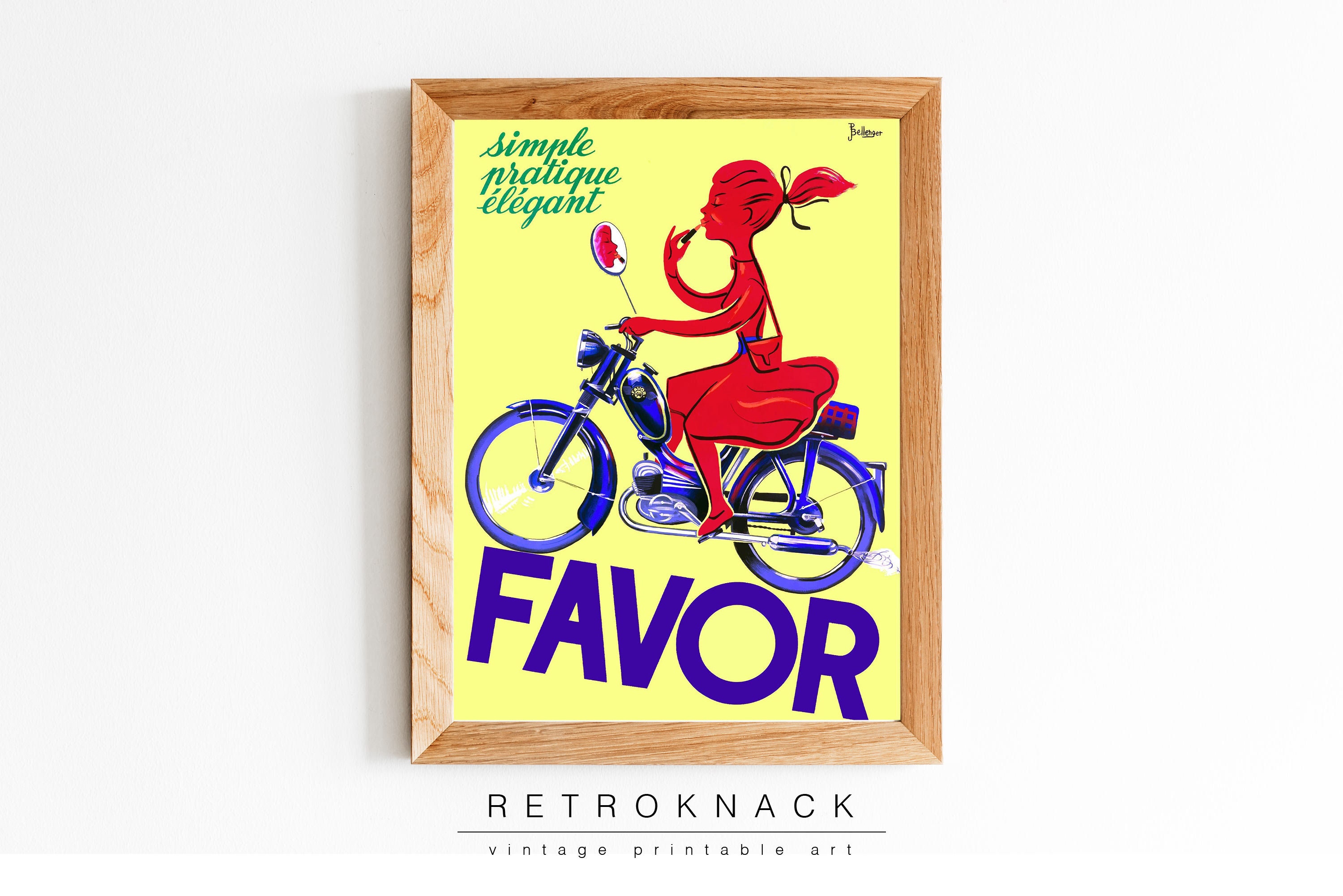 SCOOTER Poster | Rare Printable, Mid Century Wall Art | Motorcycle ...