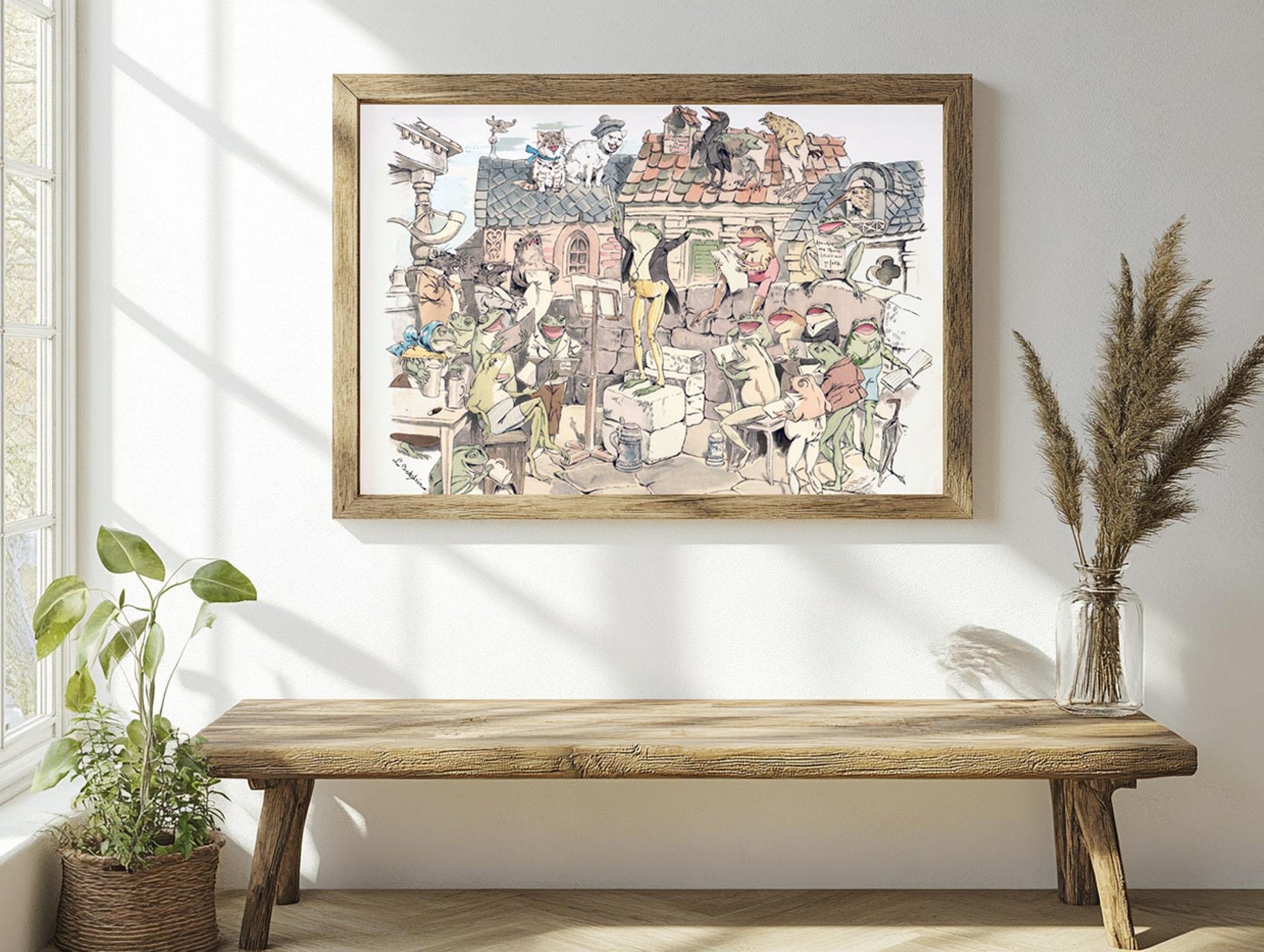 Victorian Frogs' Orchestra Art Print | Printable Wall Art | Animal Art ...