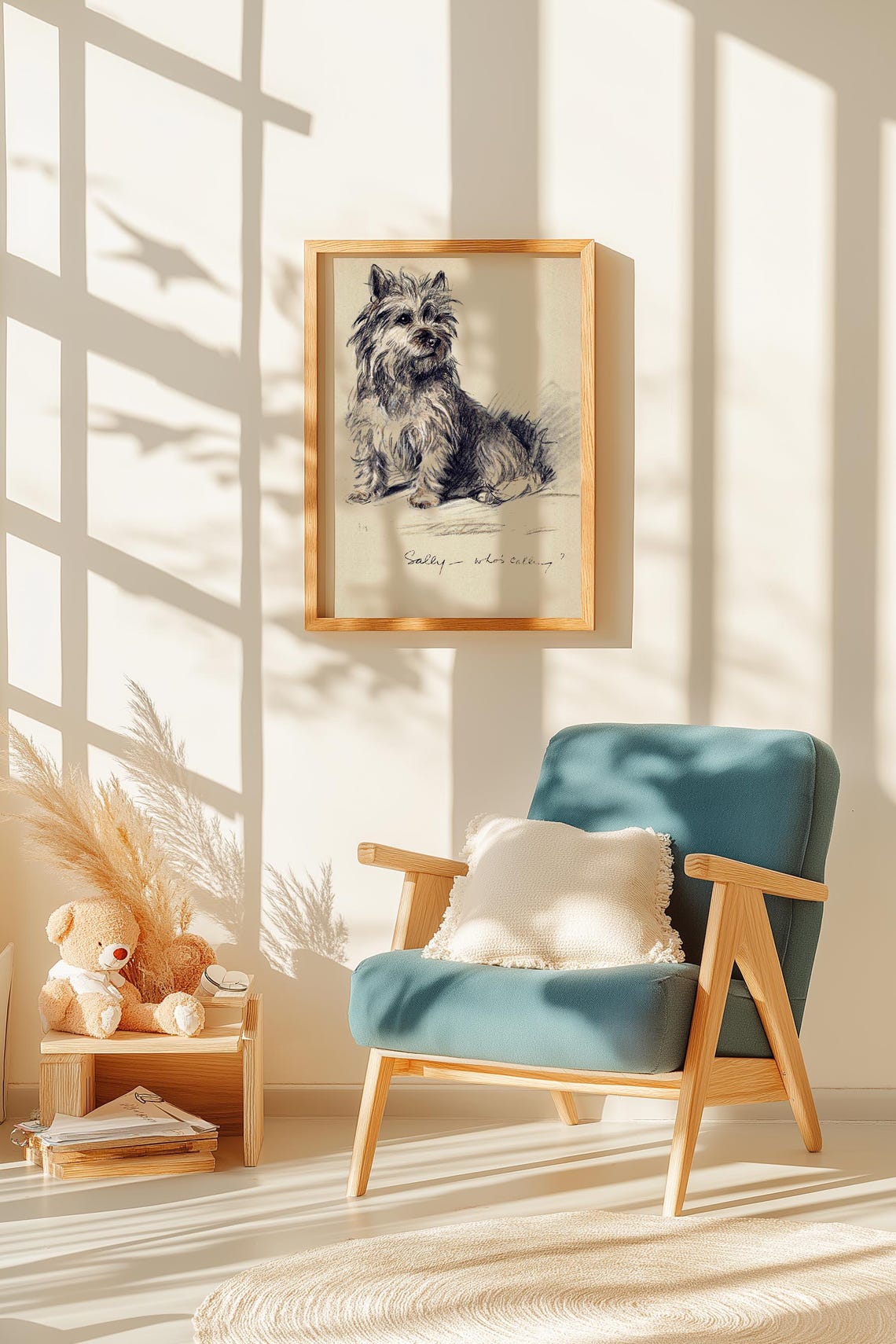 Cairn Terrier Print Sketch | Dog Printable Wall Art | Lucy Dawson Art ...