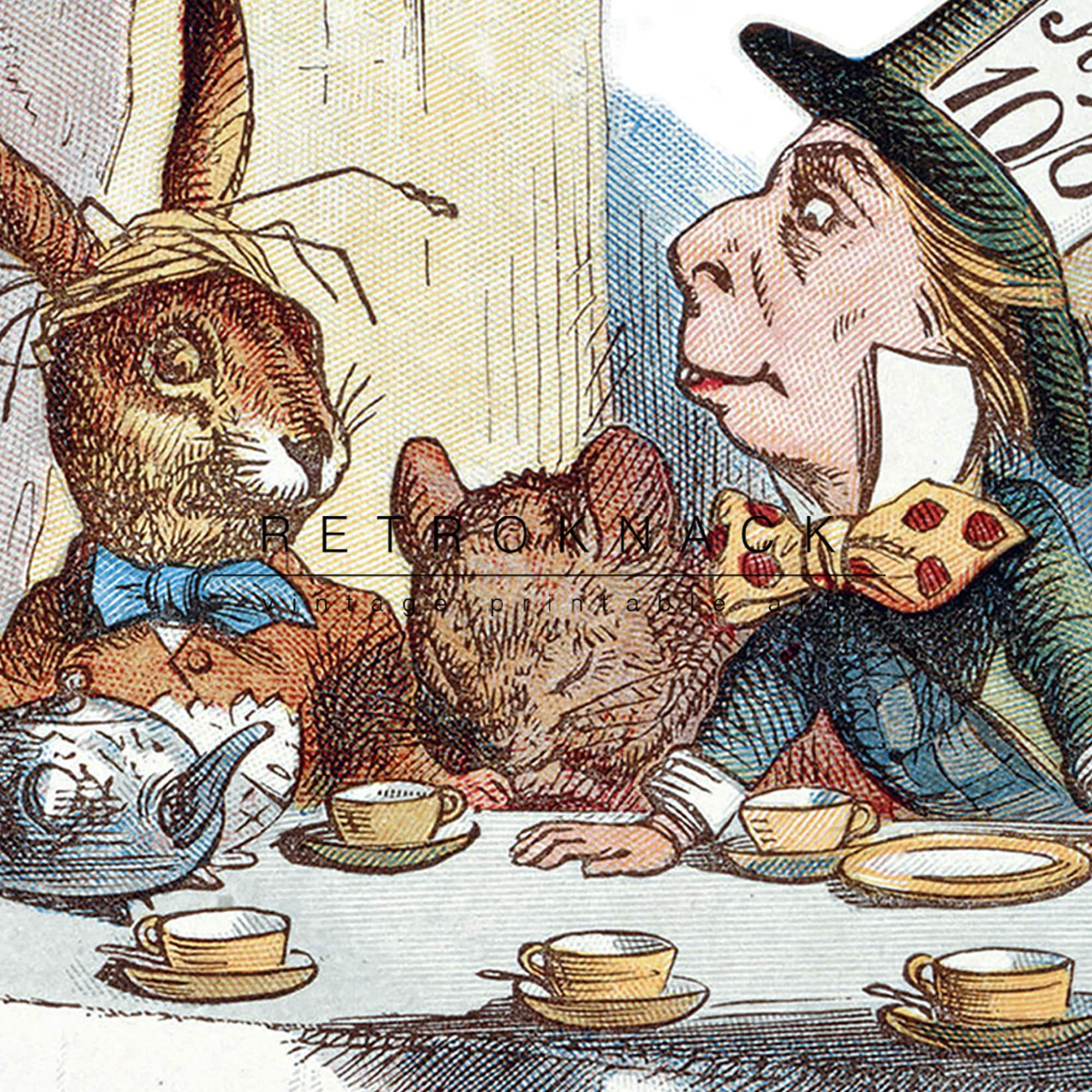 Mad Hatter Tea Party Printable Wall Art | Alice in Wonderland Decor ...