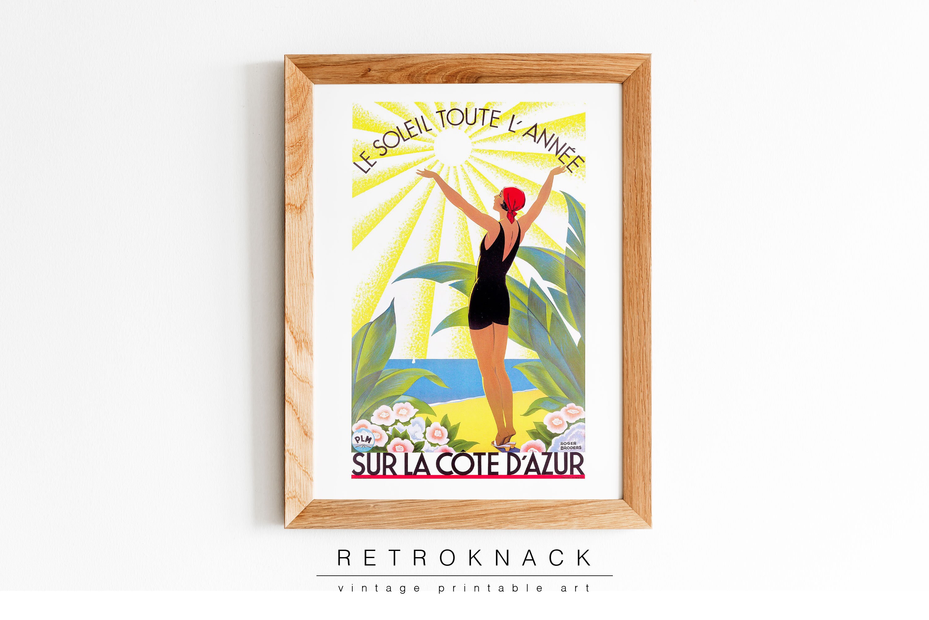 France Poster, Printable Summer Wall Art | French Riviera Print | Art ...