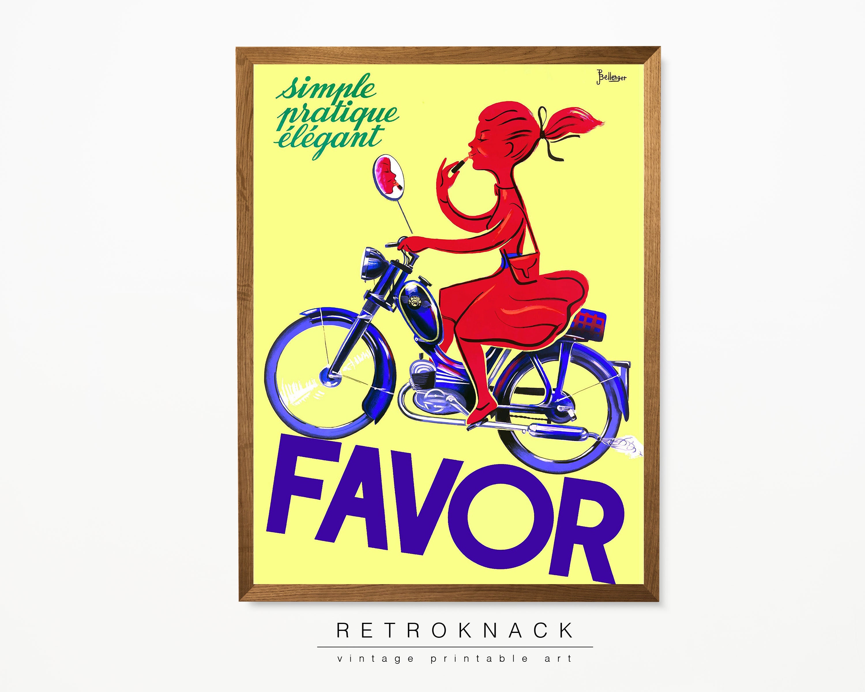 SCOOTER Poster | Rare Printable, Mid Century Wall Art | Motorcycle ...