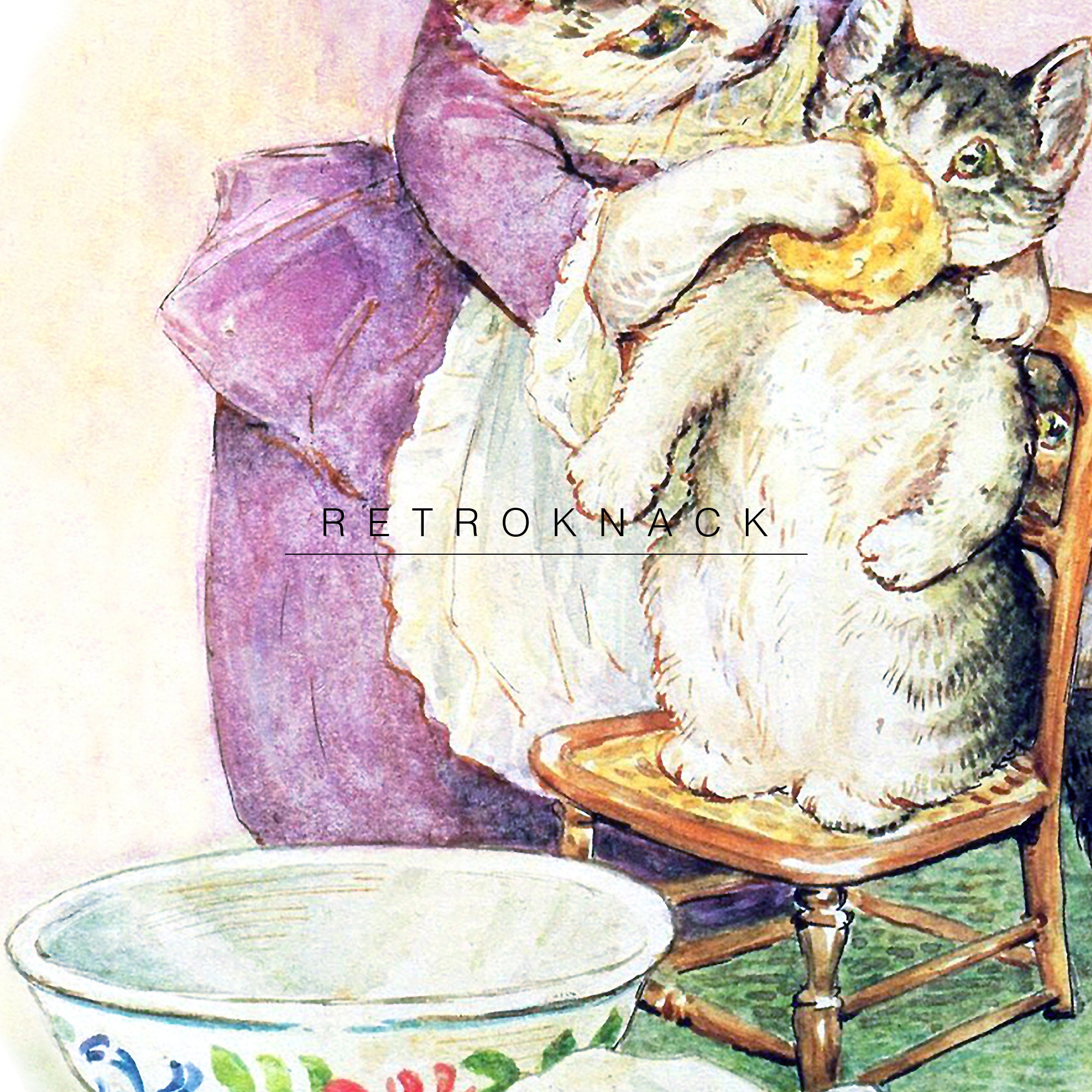 Beatrix Potter Prints Printable Wall Art Tom Kitten Having a Bath ...