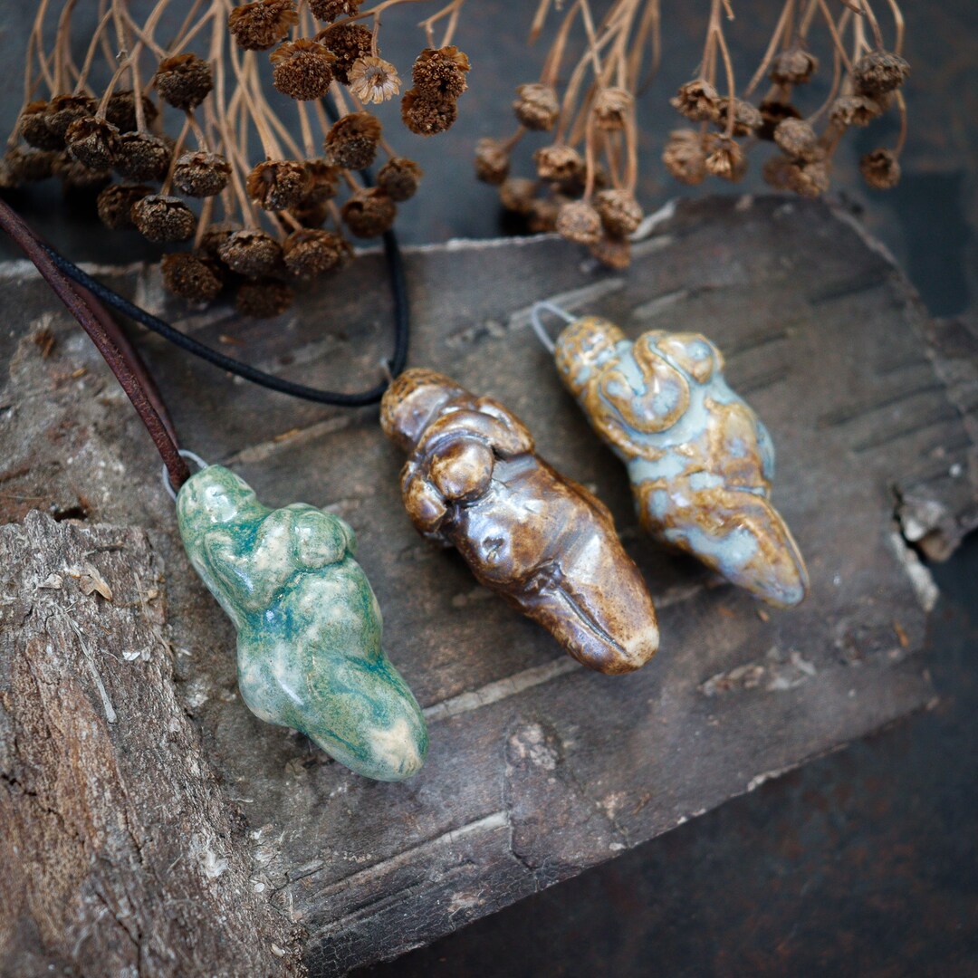Stone Age Goddess Pendant, Feminine Necklace, Mother Earth Necklace ...