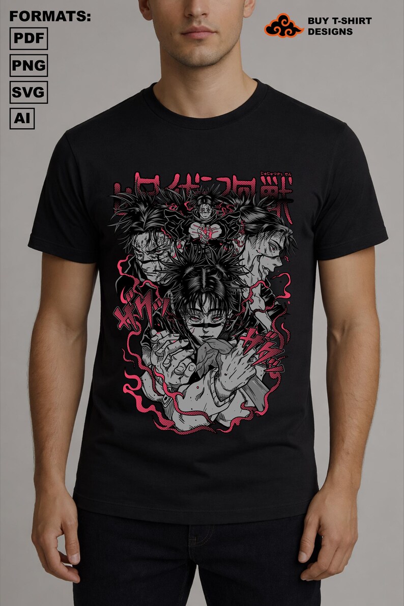 Choso Jujutsu Kaisen PNG Svg Ai Pdf | Blood Manipulation Anime Vector ...