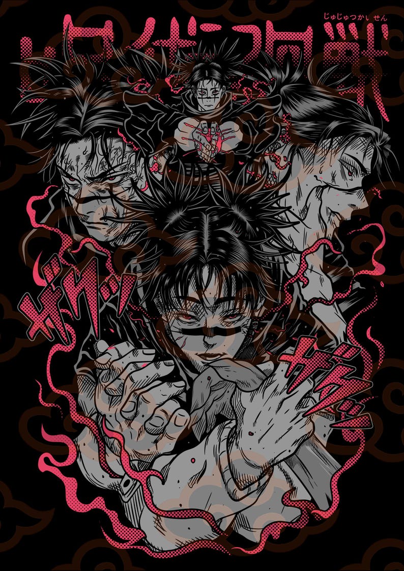 Choso Jujutsu Kaisen PNG Svg Ai Pdf | Blood Manipulation Anime Vector ...