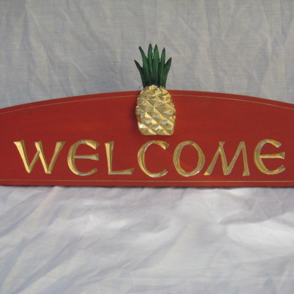 Pineapple Welcome Sign - Etsy