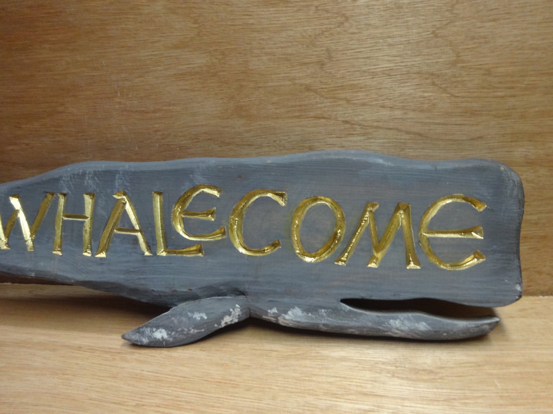 WHALECOME sign | Etsy