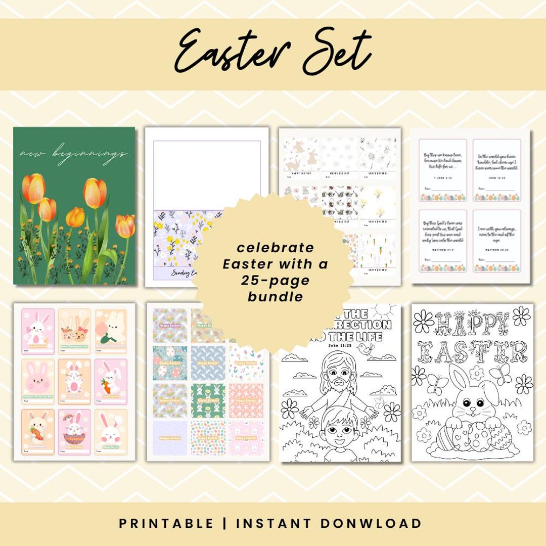 Easter Bundle, Easter Activity Bundle, Easter Printable, Easter ...
