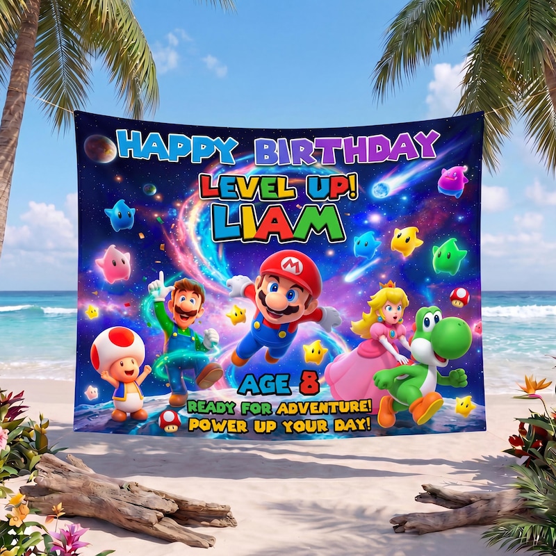 Super Mario Cover Backdrop - Etsy