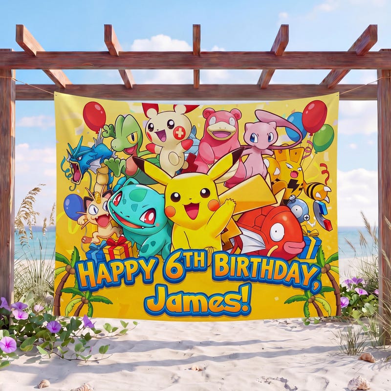 Birthday Banner Anime - Etsy