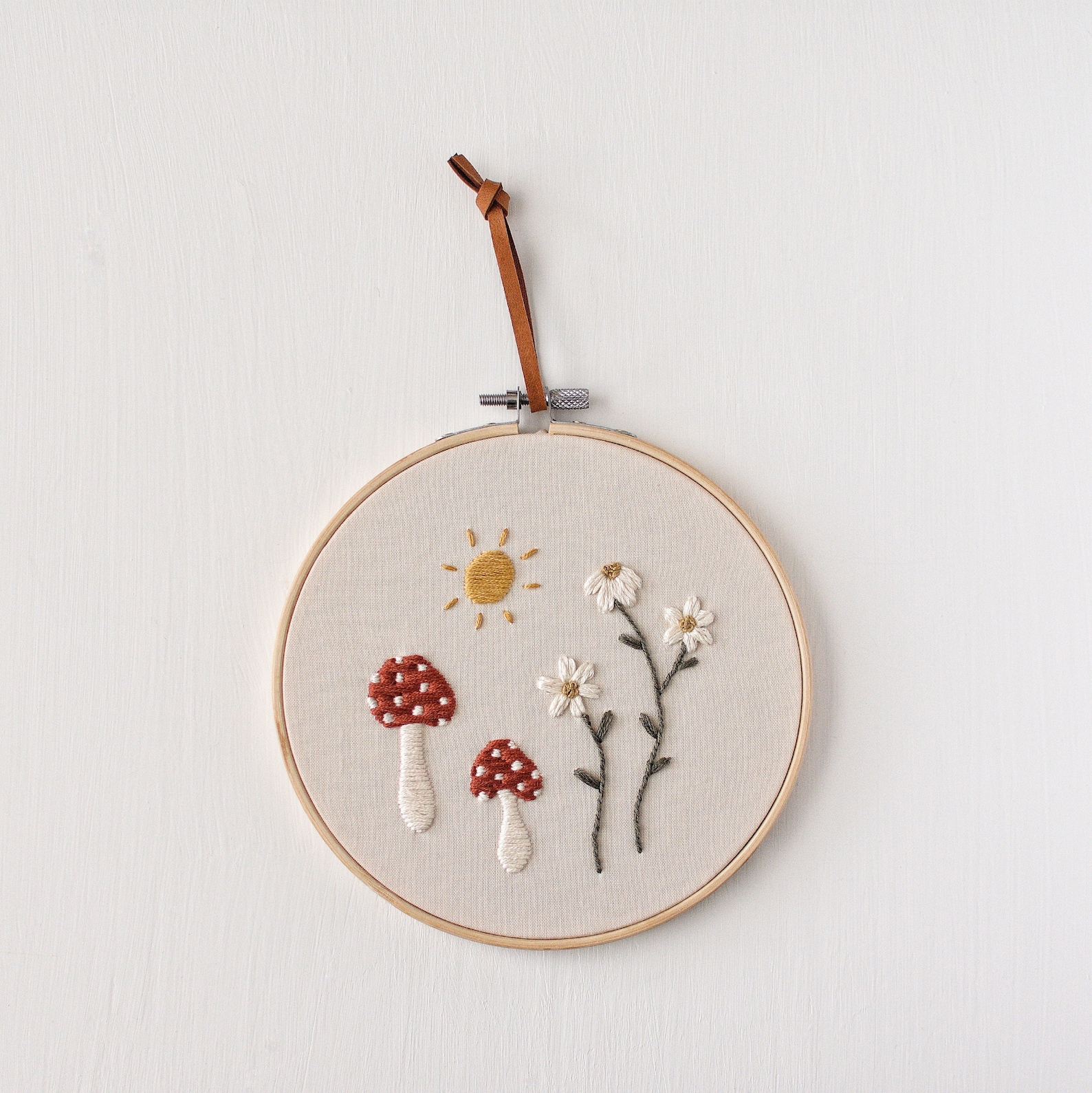 PRINTABLE PDF Flowers & Toadstools Embroidery Pattern | Etsy